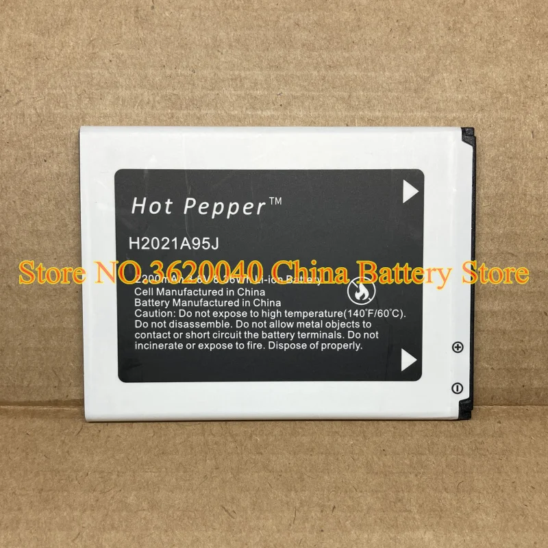 GND 3.8V 2200mAh H2021A95J Replacement Battery For Hot Pepper H2021A95J ...