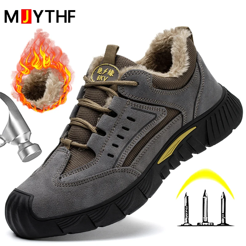 Botas-indestructibles-para-hombre-zapatos-de-seguridad-con-aislamiento ...
