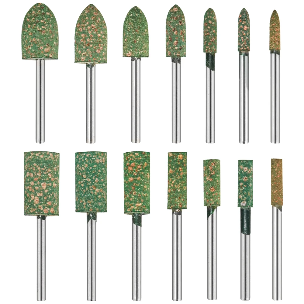 10-pieces-3mm-Shaft-Mounted-Rubber-with-Abrasive-Grinding-Head-for-Mold ...