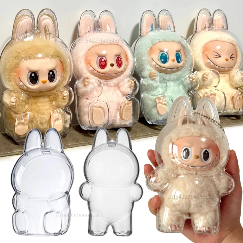 For Labubu V1 V2 V3 Doll Case Transparent Protective Cover Dustproof ...