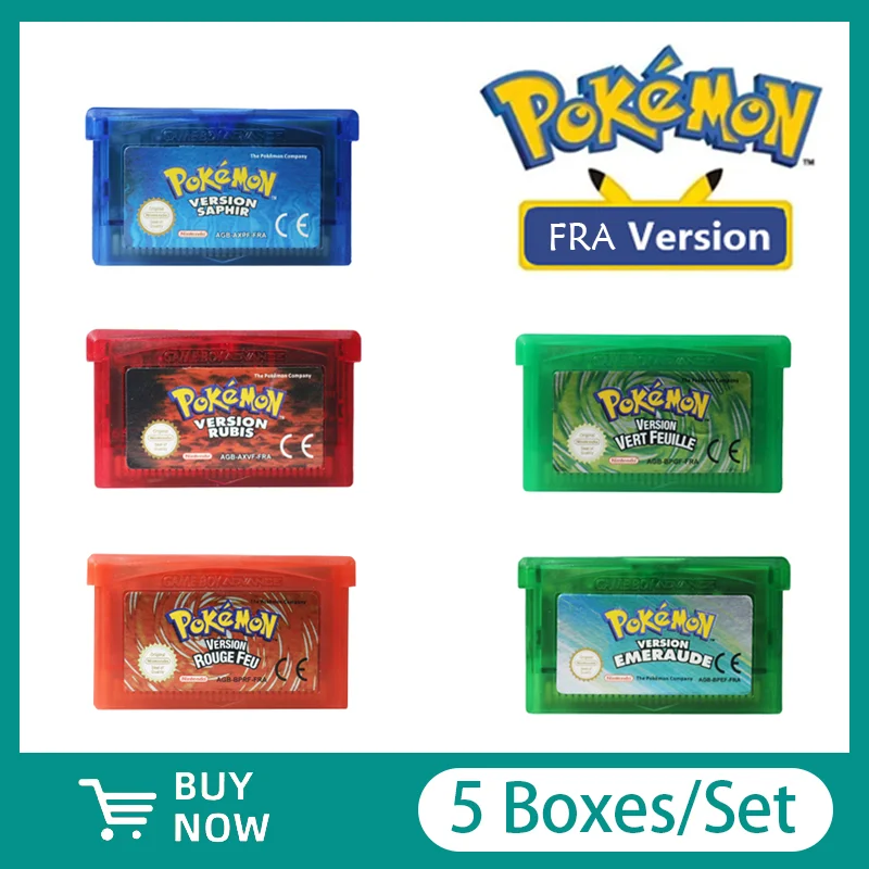 Pokemon Kaarten Gba Serie 5 Dozen/Set Kerst Cadeaus Voor Kinderen Voor ...