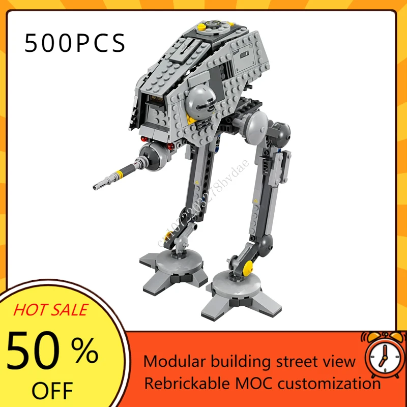 500PCS-MOC-Space-Battle-All-Terrain-Abwehr-kapsel-AT-DP-Walking-Mech ...