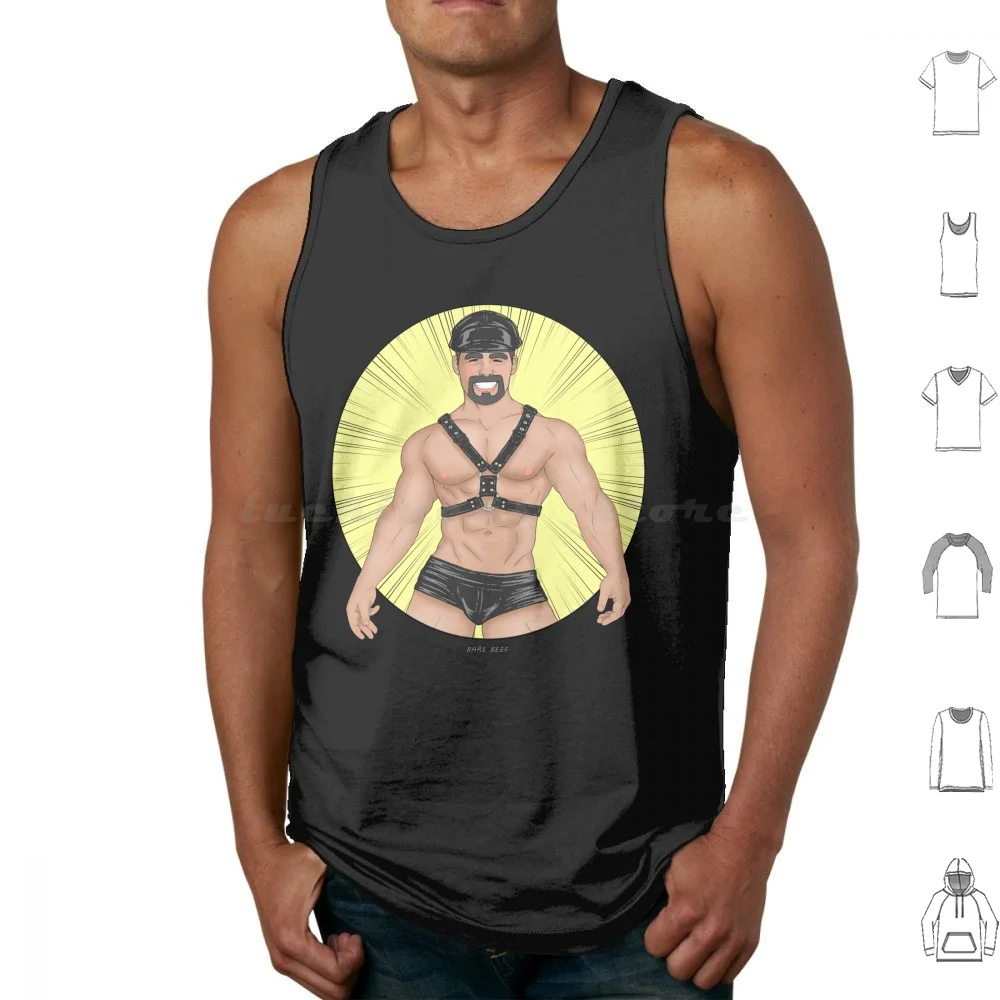 Leather-Jock-Tank-Tops-Vest-Sleeveless-Barebeef-Unicorn-Unicorns-Bears ...