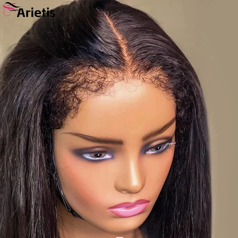 Perruque-Lace-Wig-naturelle-sans-colle-cheveux-humains-pre-plucked-pre ...