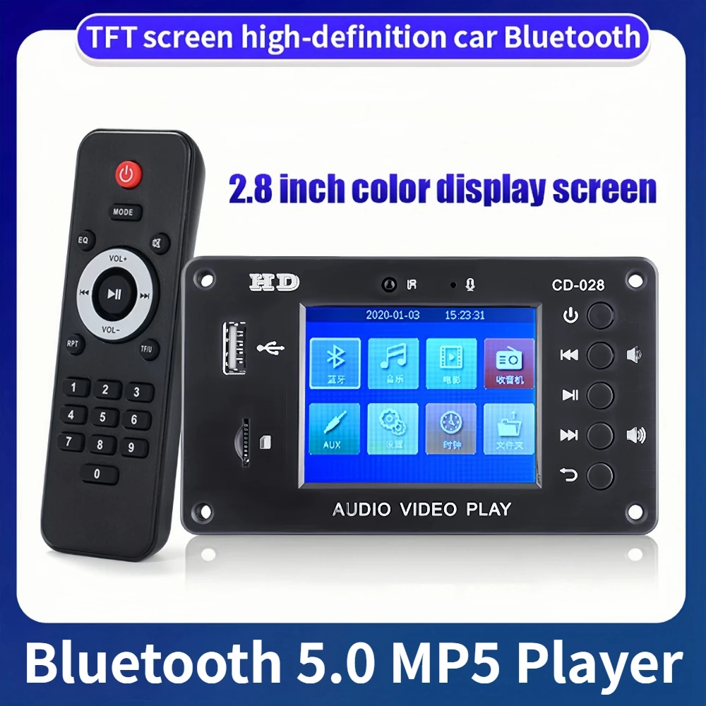 2-8-Inch-MP3-Decoder-Board-Bluetooth-Car-Synchronization-Lossless-MP4 ...