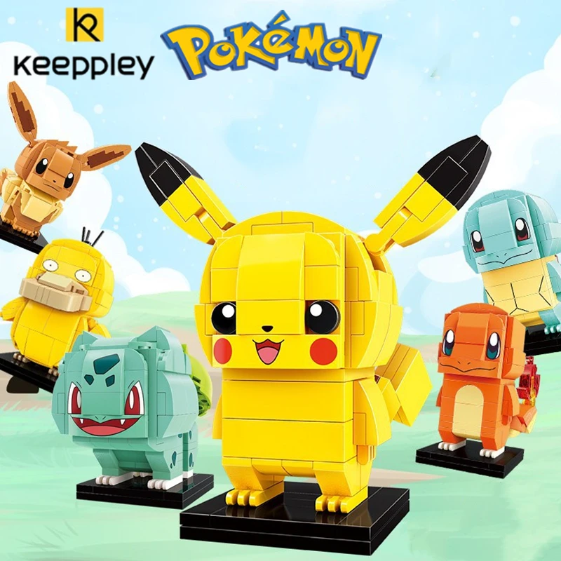 keeppley-Pikachu-Eevee-building-blocks-Pok-mon-peripherals-Charmander ...