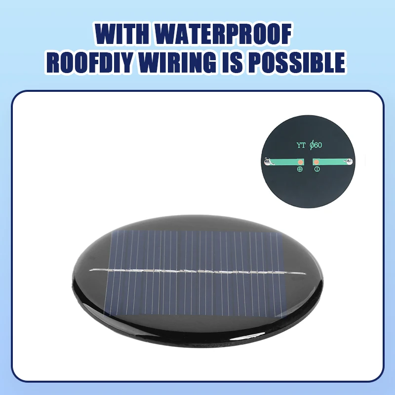 1-5-10pcs-6V-2W-70mA-Solar-Power-80MM-DIY-Mini-Polycrystalline-Silicon ...