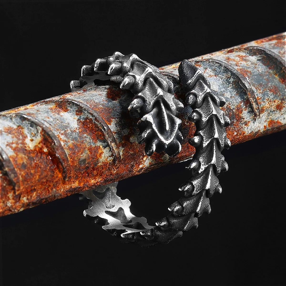 Spine-Ring-316L-Stainless-Steel-Men-Rings-Dragon-Back-Punk-Rock-for ...