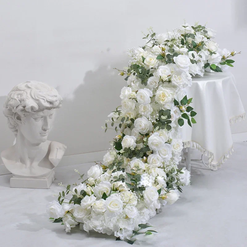 K-nstliche-L-ufer-Blumen-reihe-Hochzeits-arrangement-Dekoration-Blumen ...