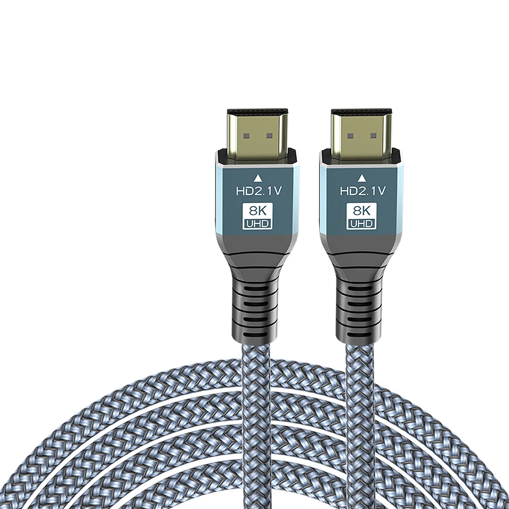 High-quality HDMI-compatible cable aluminum alloy nylon braided TV ...