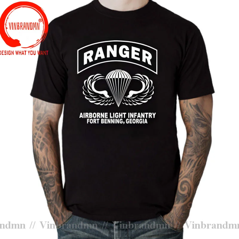 Ranger-Us-Army-Airborne-Light-Infantry-T-shirt-Summer-Cool-Men-Cotton ...