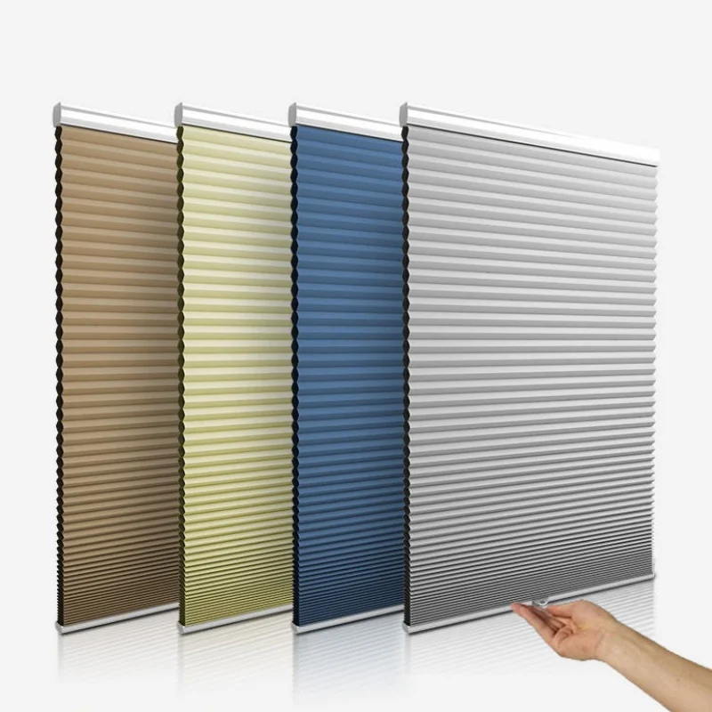 Cordless-push-pull-honeycomb-curtain-waterproof-organ-honeycomb ...