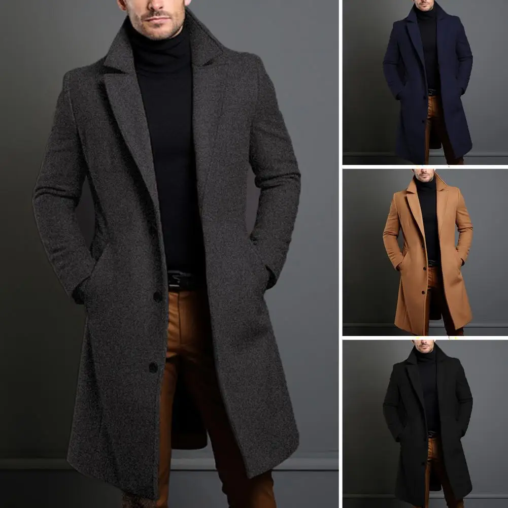 Men-Long-Sleeve-Coat-Stylish-Men-s-Woolen-Coat-with-Lapel-Collar ...