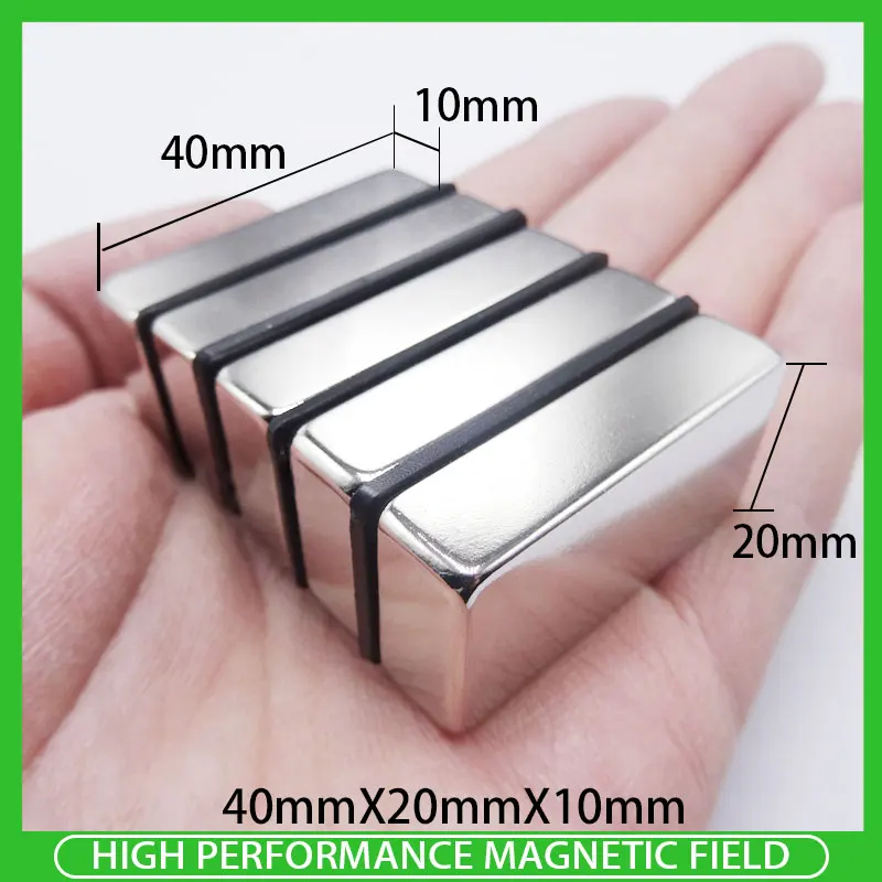 Imán de neodimio súper potente, bloque N35 NdFeB, imanes magnéticos ...