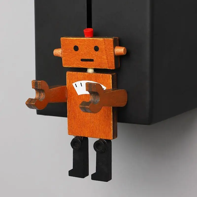 1Pc-Creative-Cartoon-Cute-Wooden-Robot-Shaped-Refrigerator-Sticker-Home ...