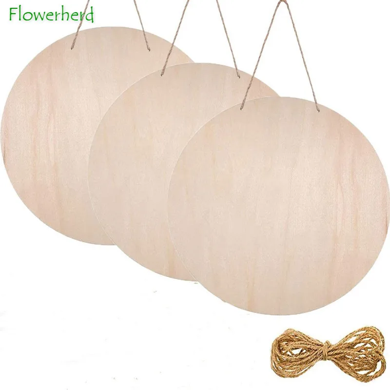 Wooden-Round-Wood-Chip-Sign-Unpolished-Round-Wood-Craft-Door-Listing ...