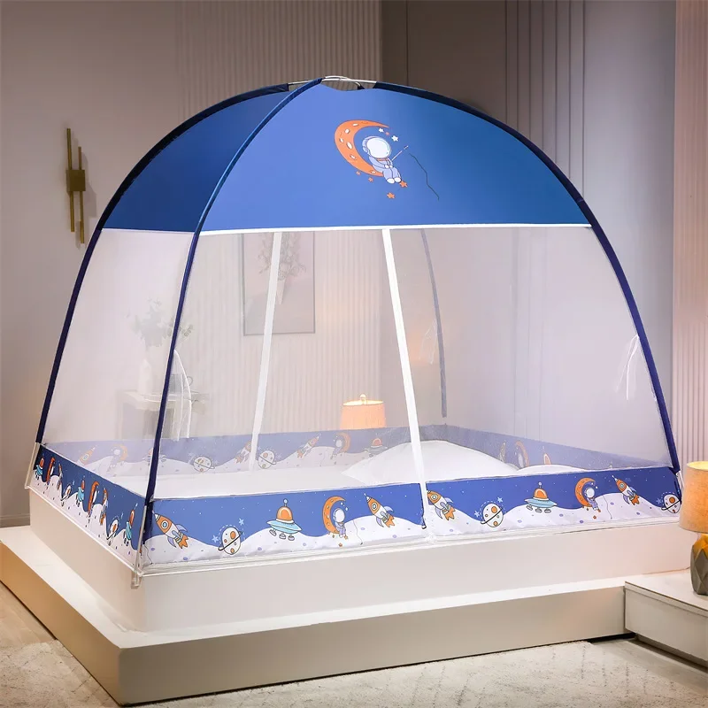 Mongolian-Yurt-Mosquito-Net-for-Home-Dorm-Foldable-Bed-Netting-Tent-One ...