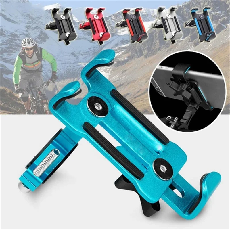 Universal-Metal-Bicycle-Phone-Holder-Mountain-Bike-Motorcycle-GPS-Stand ...