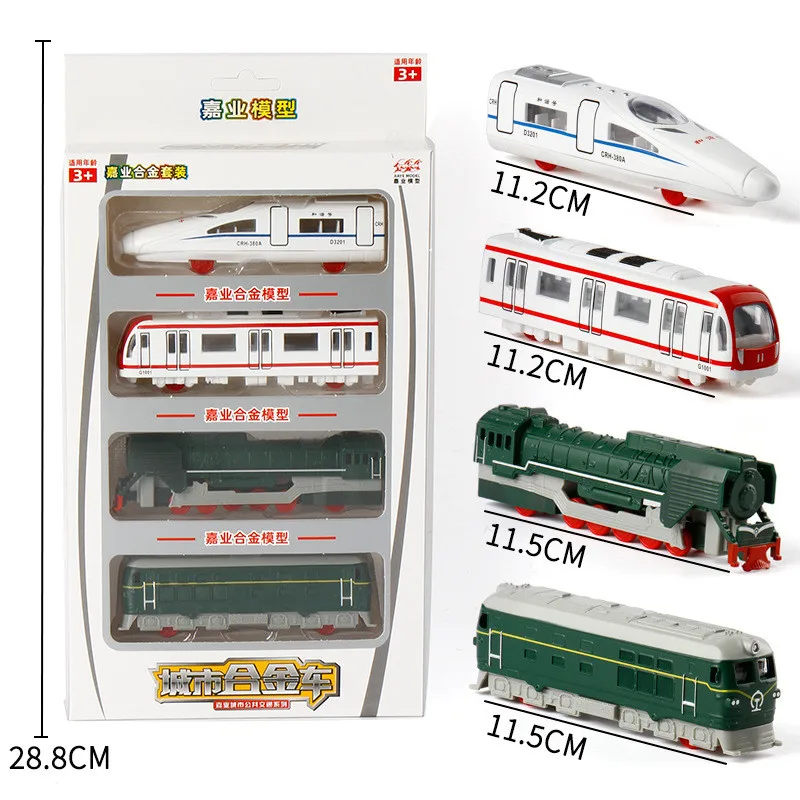 New 1:64 Diecast Alloy High-speed Train Model,steam Locomotive Subway ...