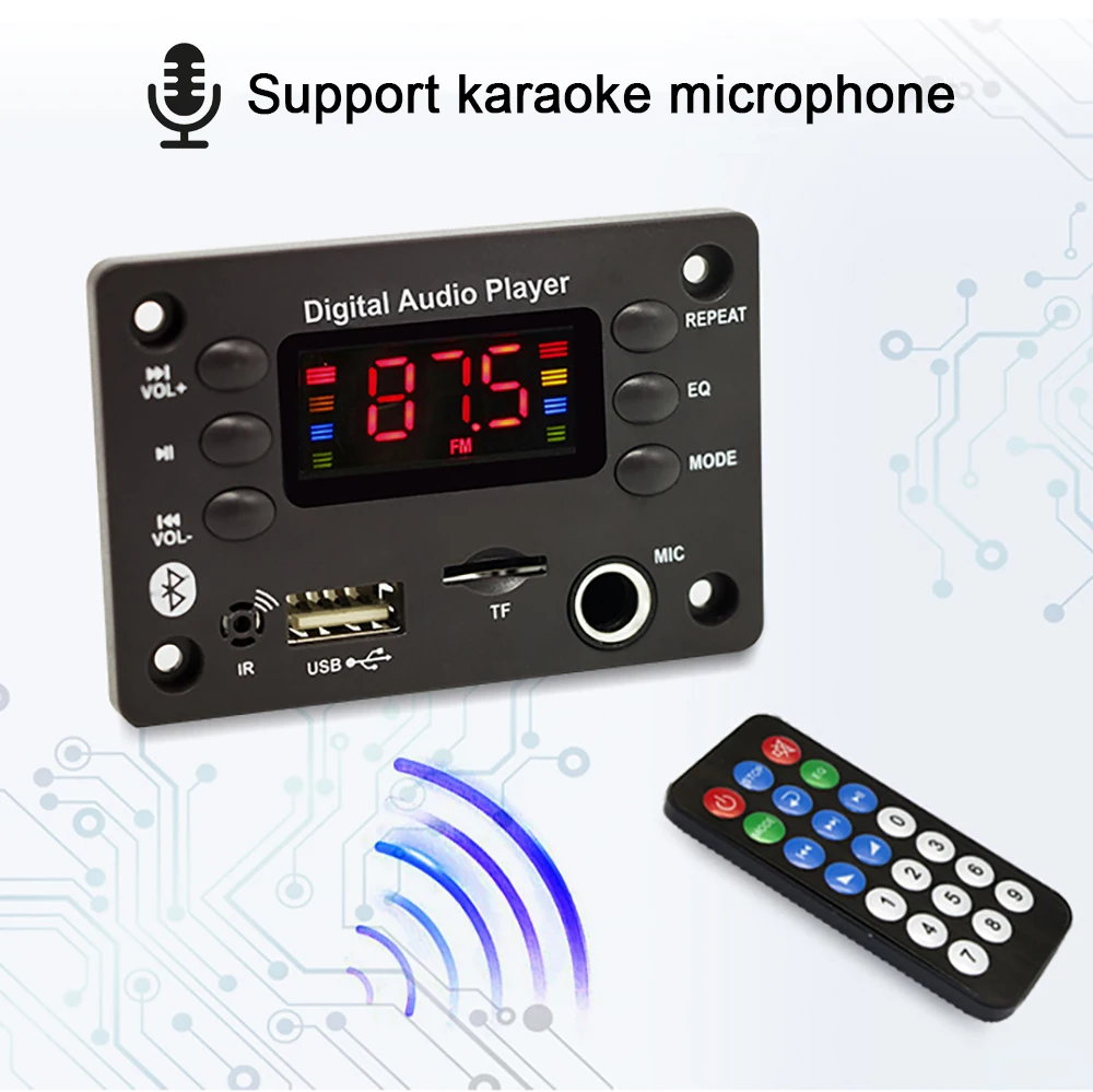 DC-5V-12V-MP3-Player-Bluetooth-5-0-Decoder-Board-Car-FM-Radio-Lossless ...
