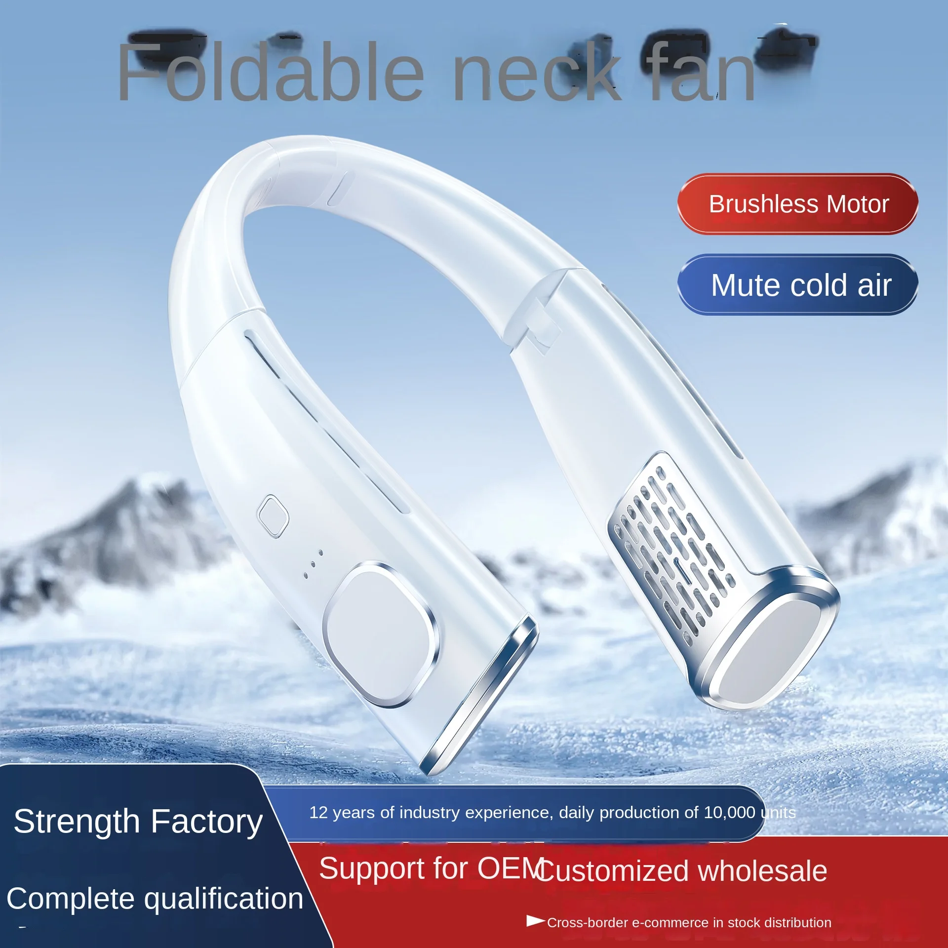 Foldable-Lazy-Air-Conditioner-Fan-Portable-Neck-Hanging-Fan-with ...