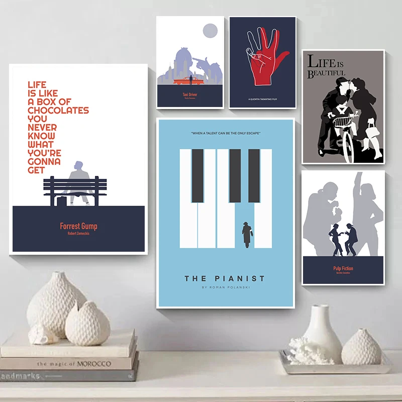 Classic-Old-Movie-Poster-Canvas-Painting-Vintage-Minimalist-Posters-and ...