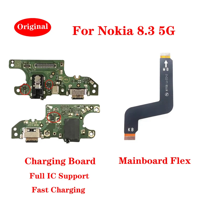 For Nokia 8.3 5G Original USB Type-C Charging Port Mic Sensor Antenna ...