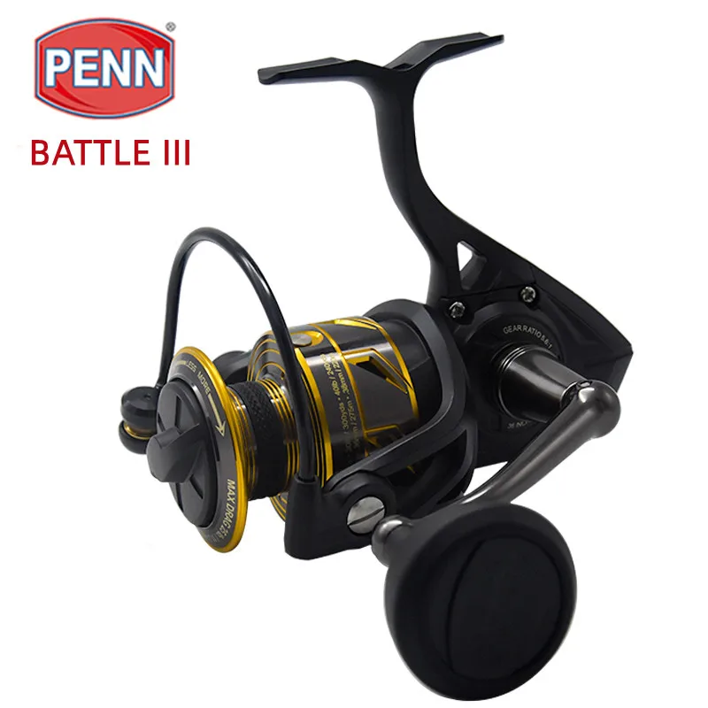 PENN Battle III carrete giratorio de BTL3000 8000, rueda de señuelo de ...