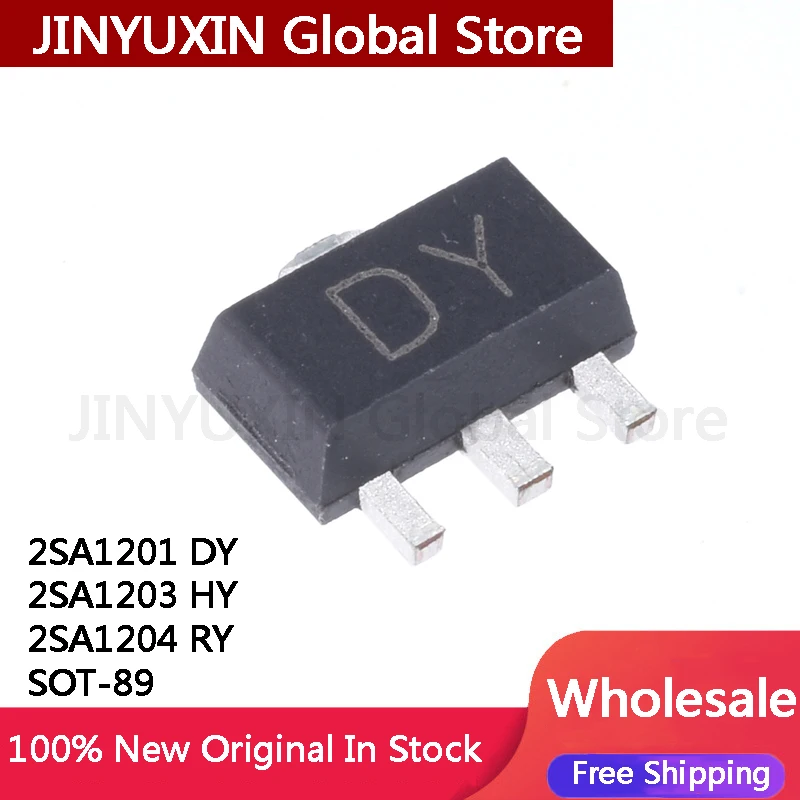 100Pcs 2SA1201 DY 2SA1203 HY 2SA1204 RY SOT-89 SMD transistor in Stock ...