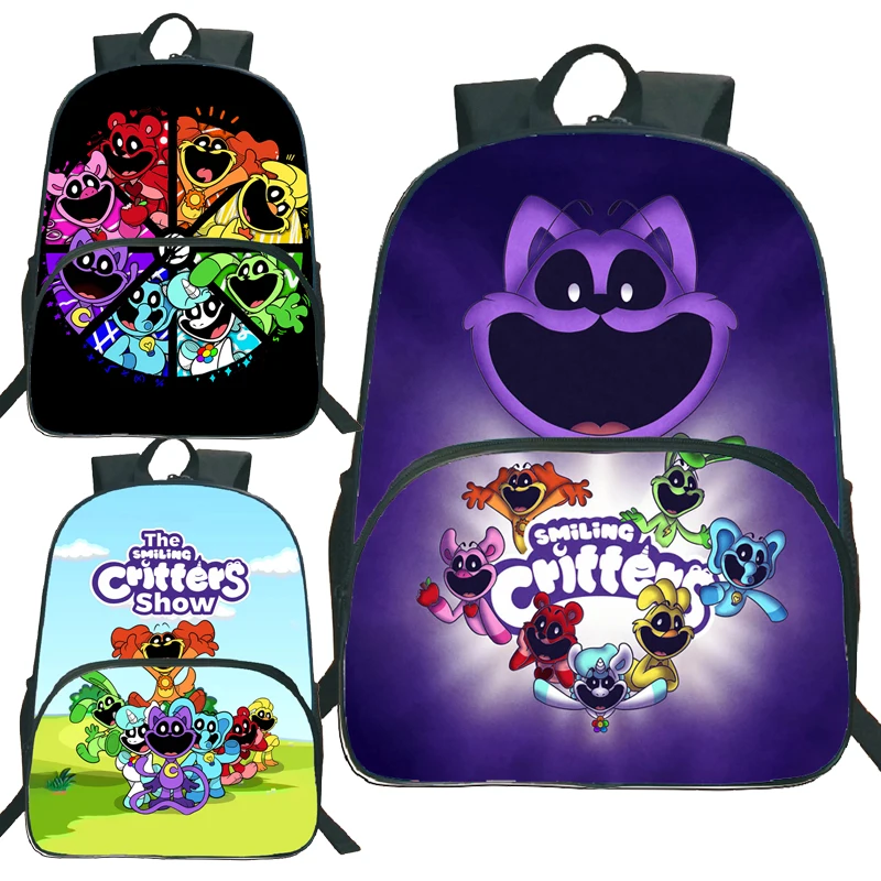 Smiling-Critter-Catnap-Backpack-Boys-Schoolbag-Dogday-Girls-Bookbags ...