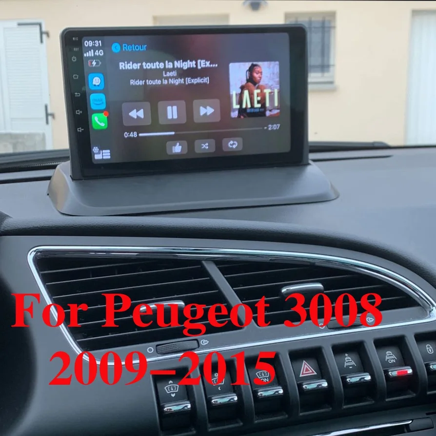 Autoradio-Android-2Din-pour-KIT-3008-2009-2015-Limitation-Carplay-Lecteur-Auto-Unit-Principale ...