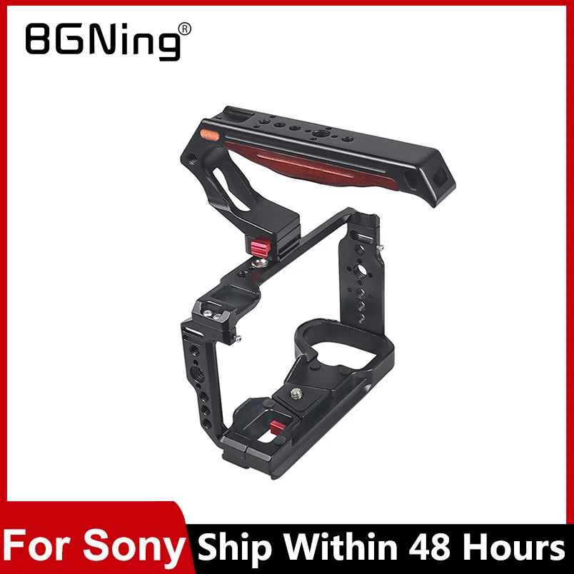 Aluminum-Alloy-Camera-Cage-Video-Rig-Top-Handle-Kit-with-Cold-Shoe ...