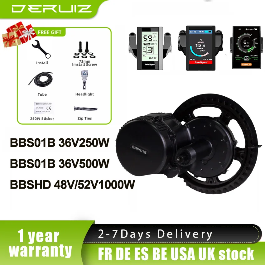 Bafang-36V-250W-500W-48V-52V1000W-Mid-Drive-Motor-Electric-conversion ...