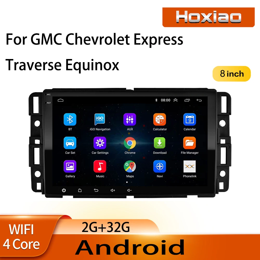 Android Car Radio Navigation Player GPS For GMC 2007 2012 Sierra Yukon ...