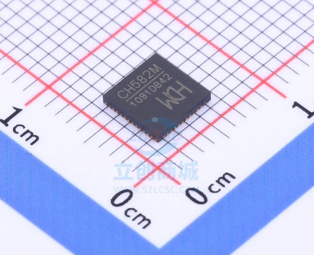 CH582M Package QFN 48 RISC V 80MHz Flash Memory: 512KB RAM: 32KB MCU ...
