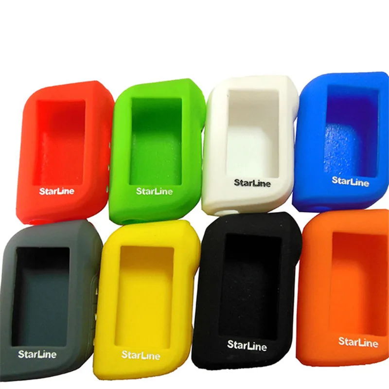 Silicone-Auto-Key-Case-for-Starline-A93-A63-Russian-Version-Two-Way-Car ...