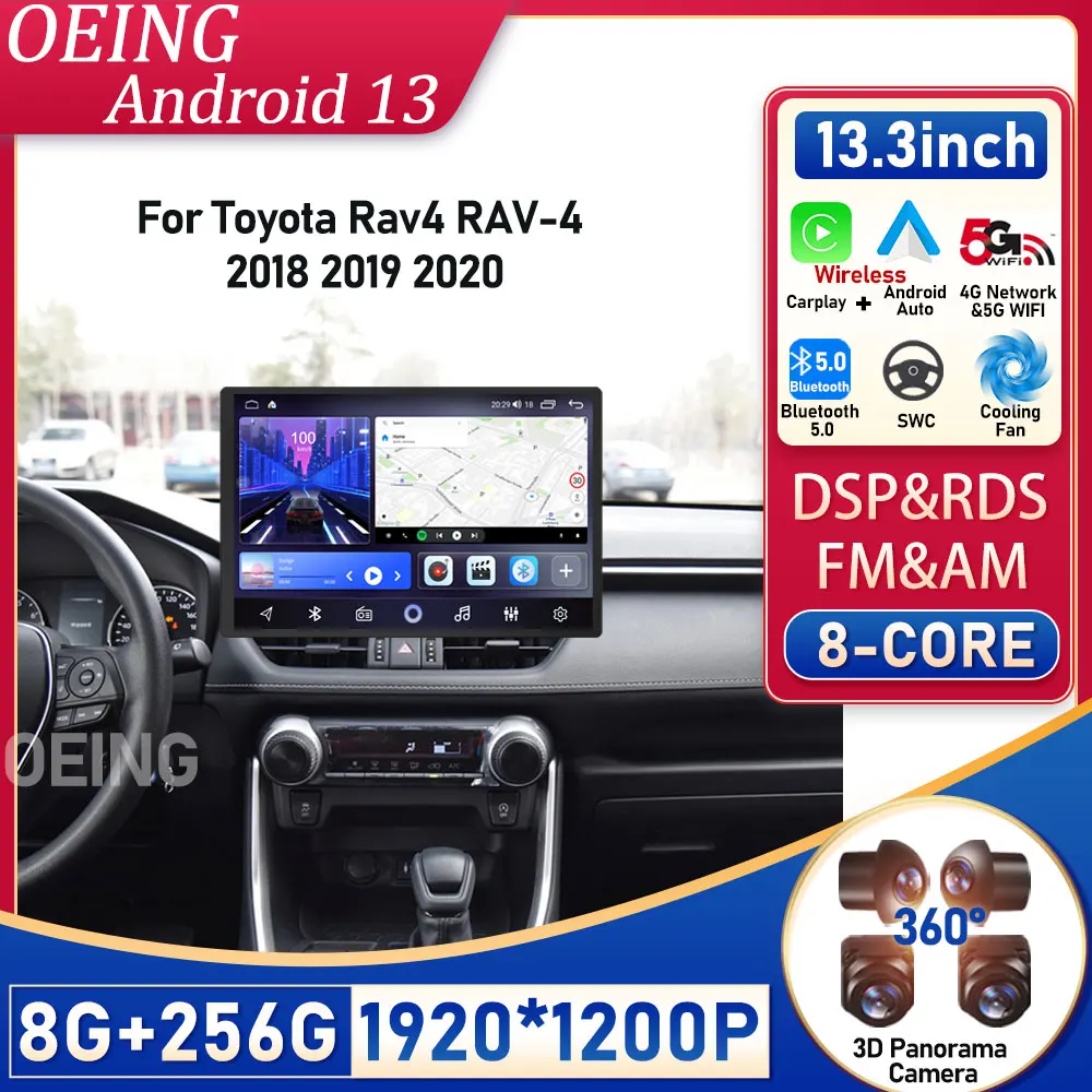 13-inch-Android-For-Toyota-Rav4-RAV-4-2018-2019-2020-Car-Radio-Stereo ...