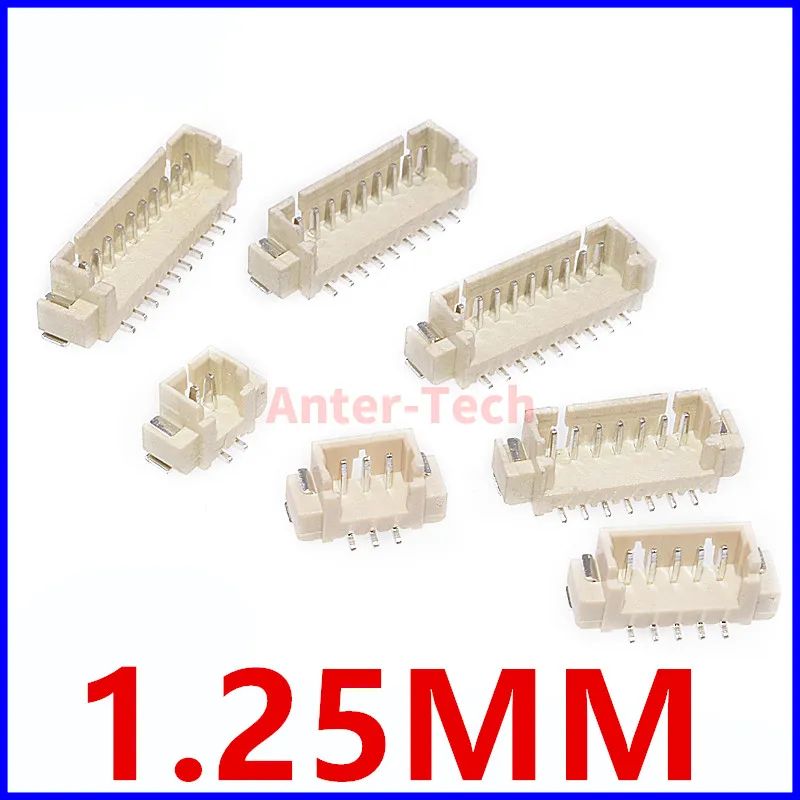 20PCS 1.25mm Connector Horizontal SMD Vertical/right Angle Type Male ...