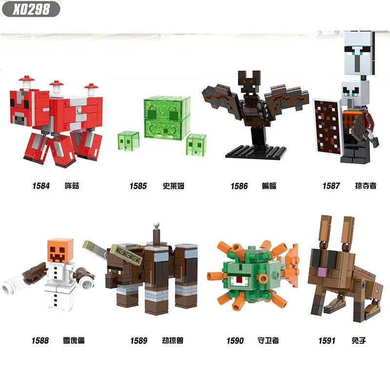 Minecraft importer Diamond Sword Figures décennie ks, Zombie Dolls ...