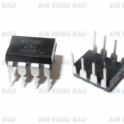 10PCS JRC4558D DIP-8 Op Amp Integrated Circuit IC IP New 4558 4558D DIP ...