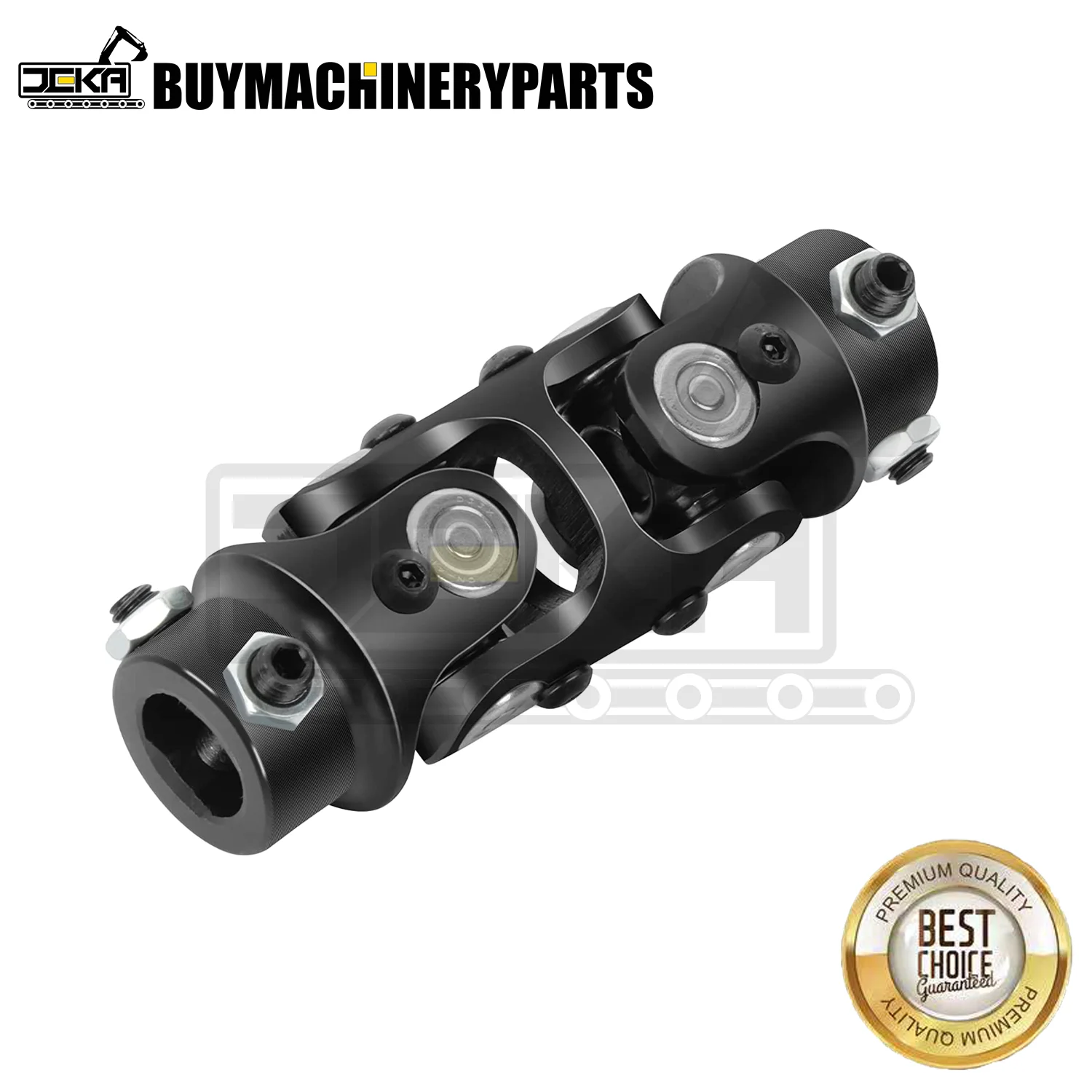 Black Steering Joints Coupler 3/4" DD X 3/4" DD U-Joint Shaft