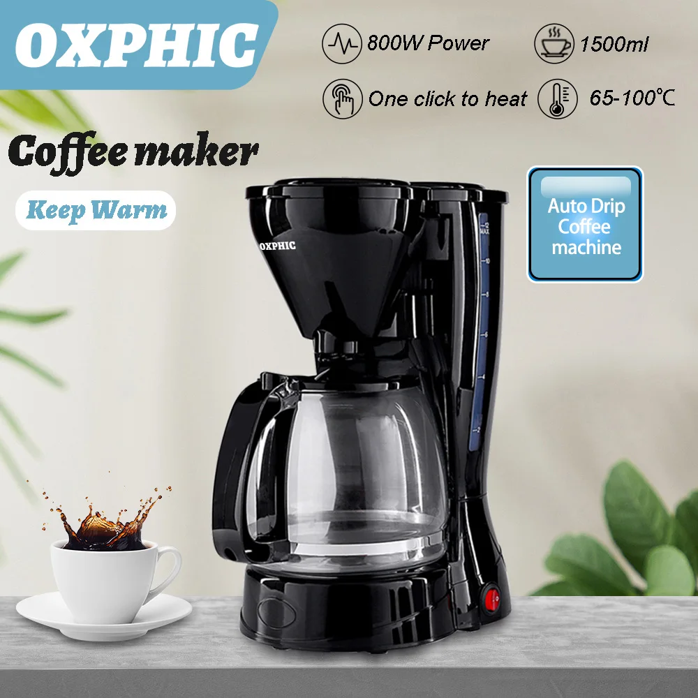 OXPHIC-1500ML-Electric-Automatic-American-Coffee-Machine-Drip-Coffee ...