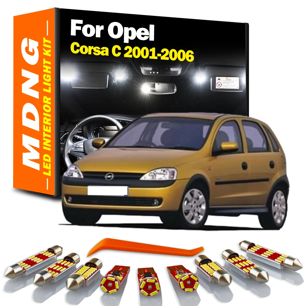 8Pcs-LED-Interior-Map-Dome-Trunk-Light-Reading-Bulb-Kit-For-Vauxhall ...