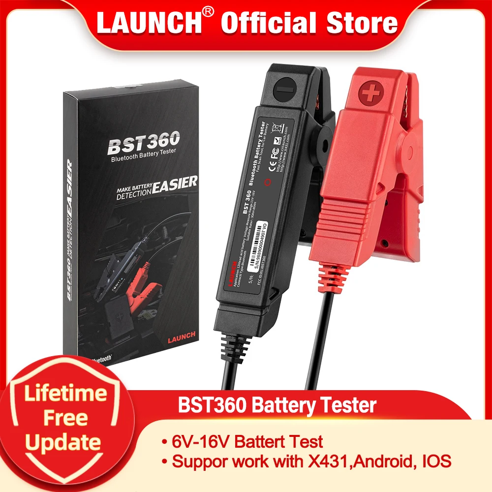 LAUNCH BST360 12V probador de batería de coche herramientas de escáner de circuito de carga de ...