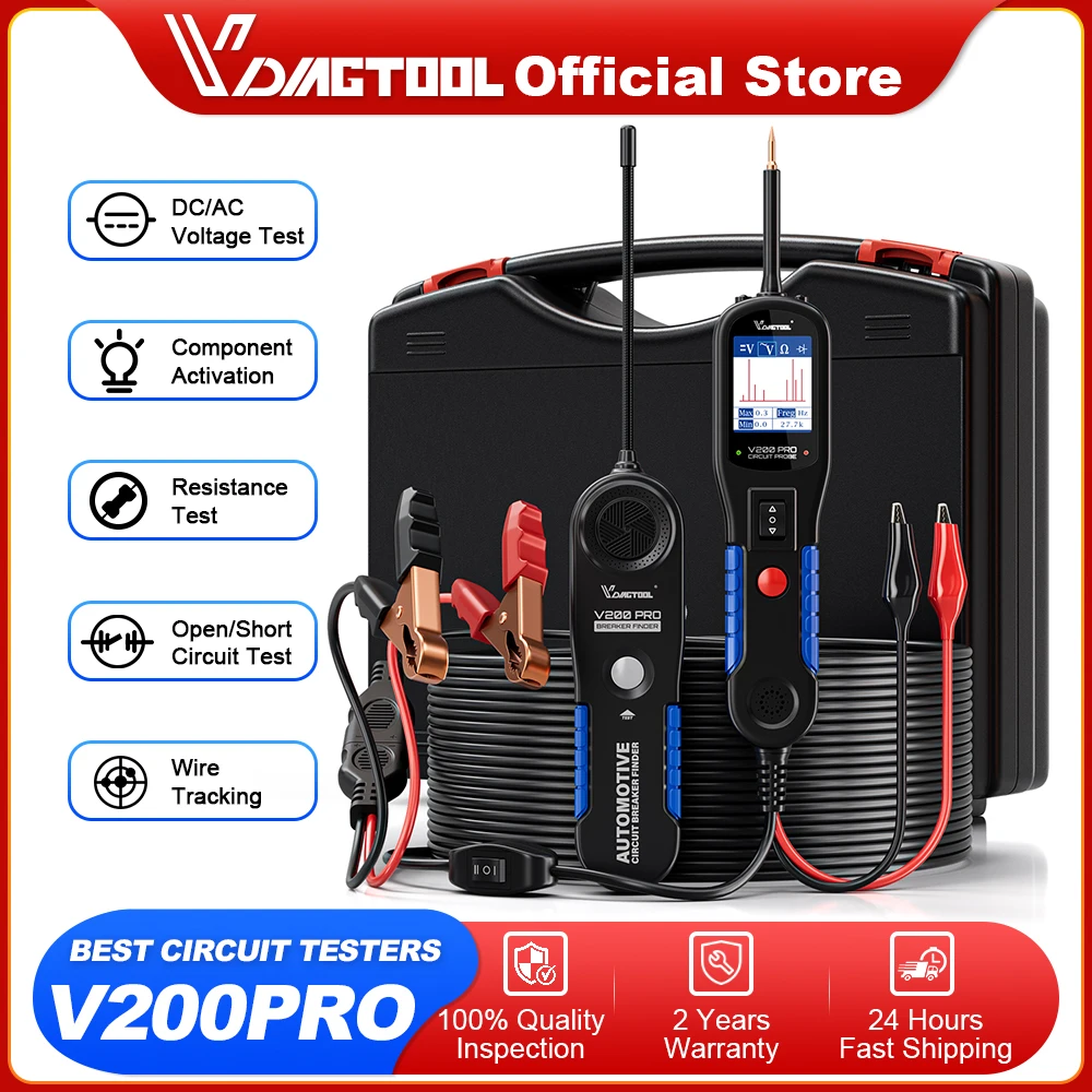 2024-VDIAGTOOL-V200-Pro-Automotive-Power-Circuit-Probe-Tester-Breaker ...