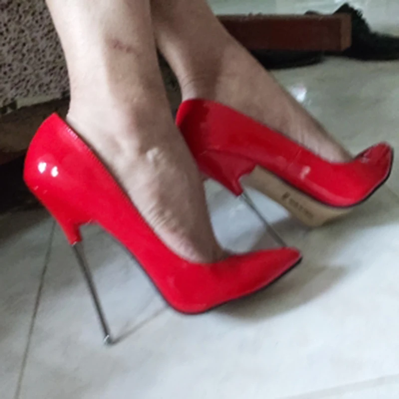 16cm-Extreme-Metal-High-Heels-Stilettos-Sexy-Women-Pumps-Fetish-Model ...