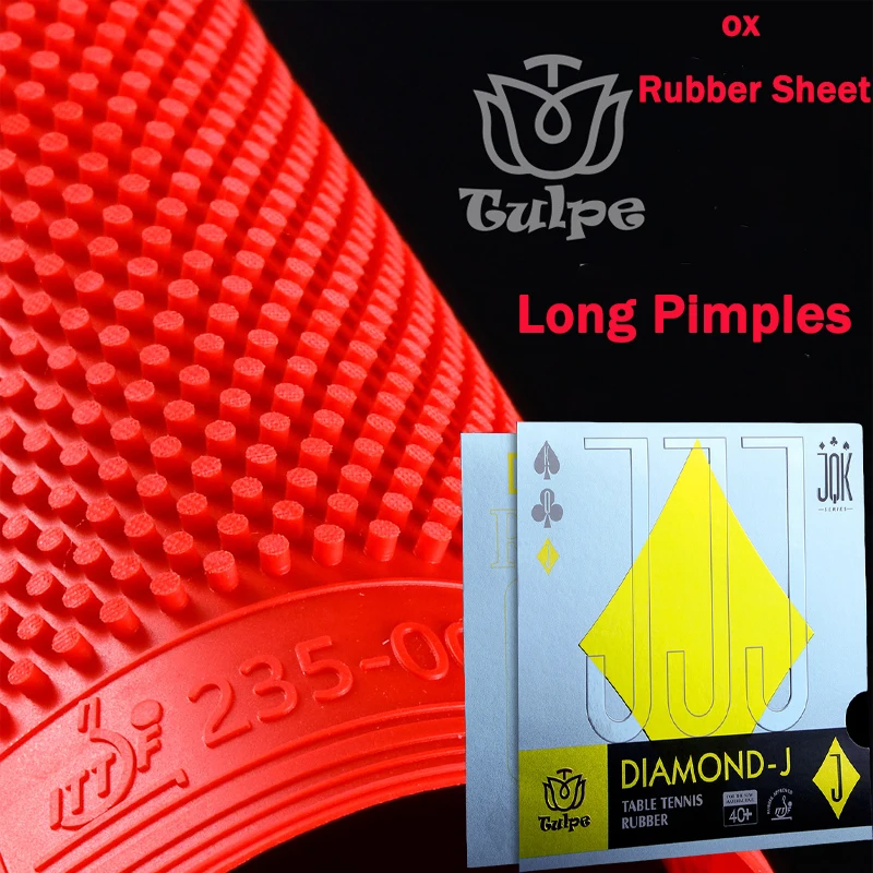 TUTTLE Tulip Table Tennis Rubber Sheet Dragonow Pimples Out Long Pimple ...