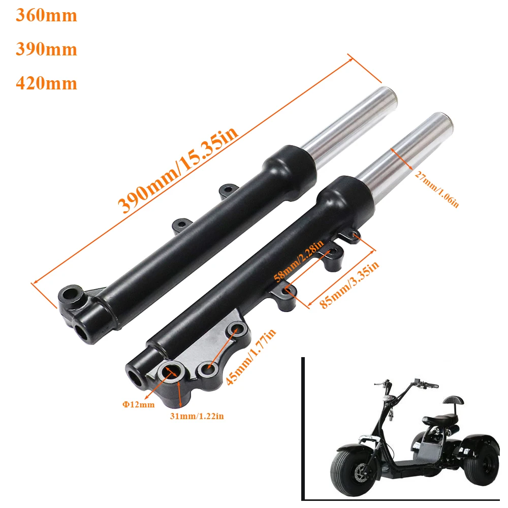 360-390-420mm-Hydraulic-Front-Shock-Absorber-Lengthened-Damping-Front ...