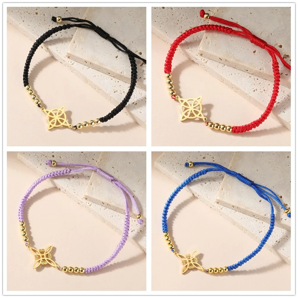 Skyrim-Witch-Knot-Bracelet-Women-Men-Stainless-Steel-Beads-Charm-Black ...