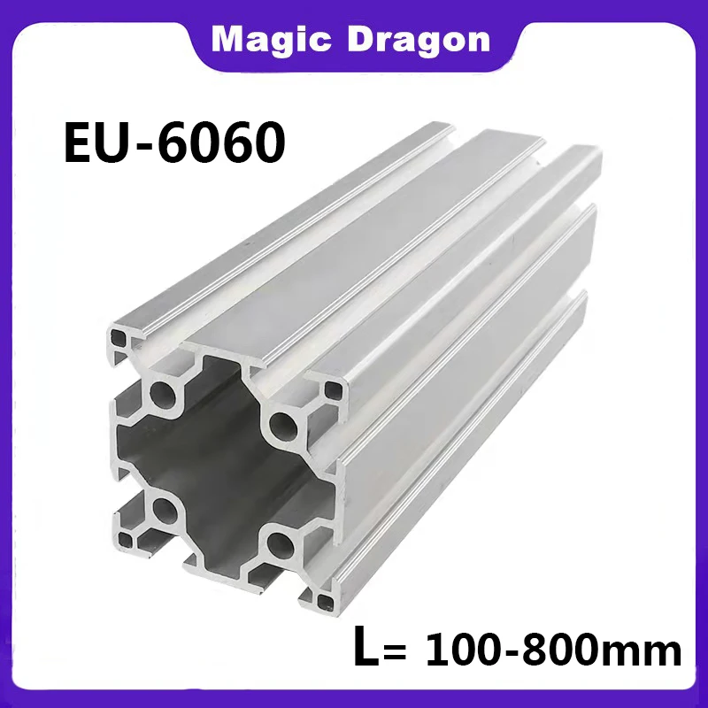 1pcs Silver 6060 T-slot Aluminum Extrusions 60x60mm Aluminum Profile ...